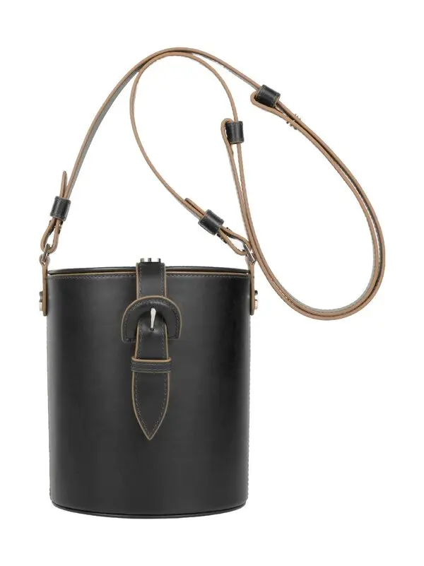 Perrin La Parisienne Crossbody Bucket Bag - Black | Sepia